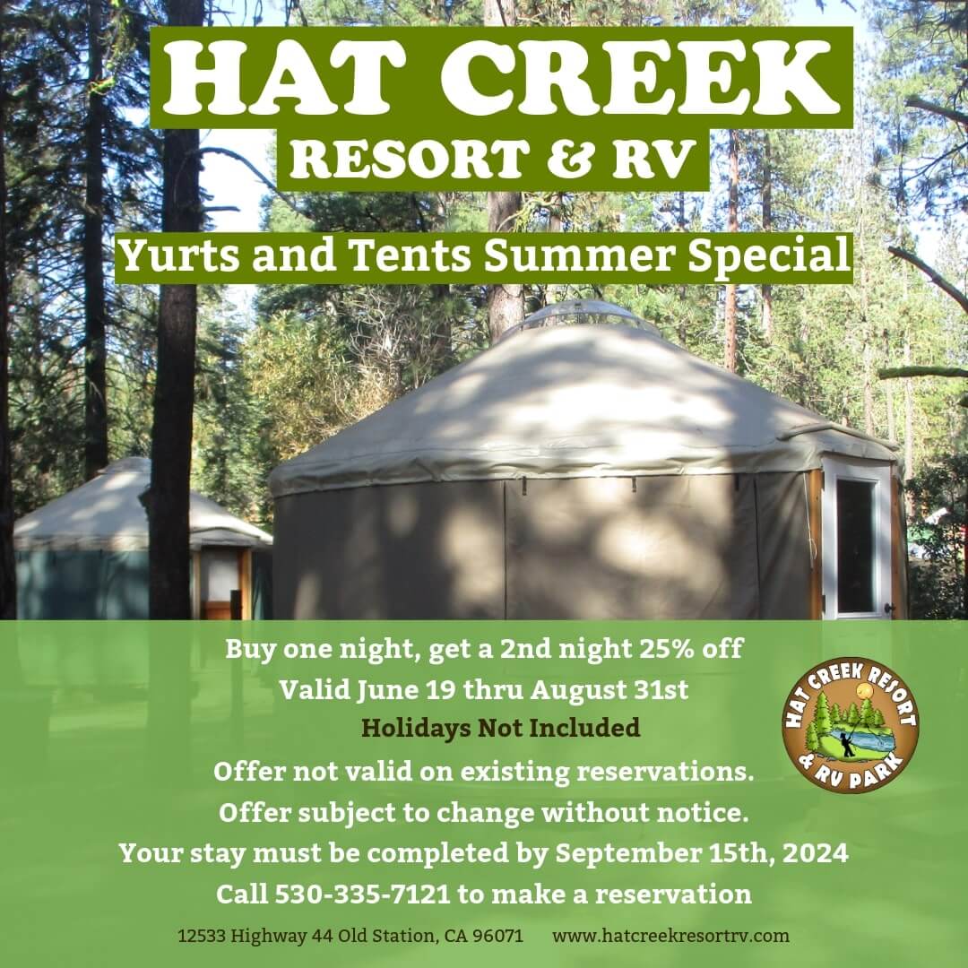 Hat Creek Resort and RV Park - Old Station CA - Lassen Forest